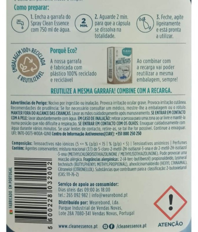 Compre Clean Essence Eco Multiusos Spray 750ml