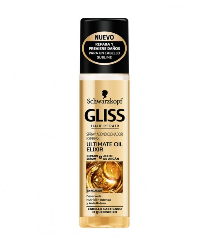 Compre Gliss Spray Condicionador Ultimate Oil Elixir 200ml